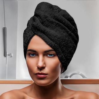 Soleil d'Ocre Badetuch Baumwolle 24 x 62 cm Lagune schwarz