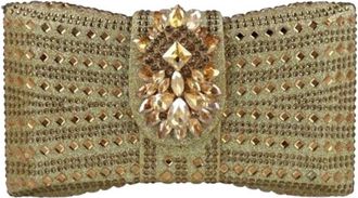 Menbur Femme, Sacs, Jaune, Taille: ONE Size Hard-Frame Ceremony Clutch