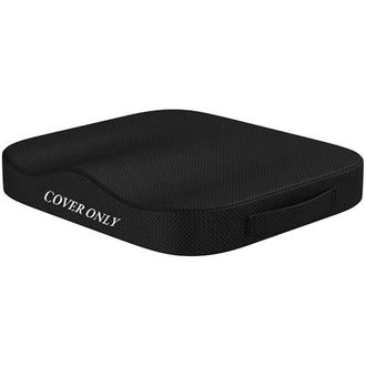 Bonmedico Housse de coussin dassise confortable, noir