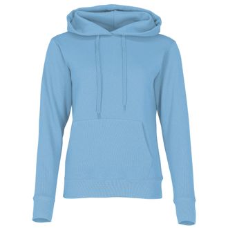 Fruit Of The Loom Ladies Classic Kapuzen-Sweat + GRATIS MyShirt Stoffbeutel, Farbe:Pastellblau + GRATIS MyShirt Stoffbeutel, Gr&ouml;&szlig;e:2XL
