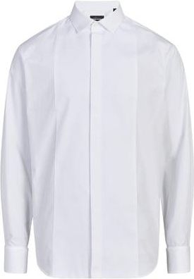 Emporio Armani Chemise d&eacute;tail pliss&eacute; en coton