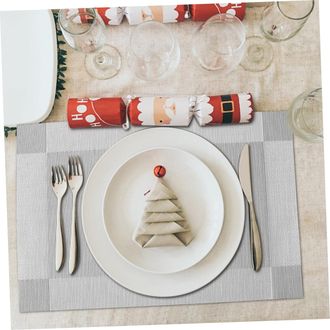 SOLUSTRE 6stücke Tischsets Für Küche Esstisch Dekoration Herbst Weihnachts Halloween Schutzmatte Tablematte Platzdecke