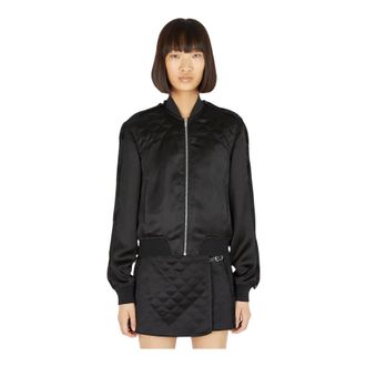 Durazzi Milano Bomberjacke mit Fellbesatz - - Jackets - Damen - Schwarzk - S