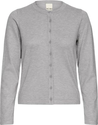 Ichi Ichi, Femme, Pulls, Gris, Taille: 40 FR Ihmylle Pullover