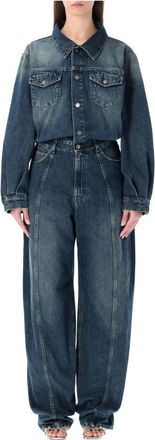 Haikure Femme, Combinaisons et Ensembles, Bleu, Taille: 38 FR Amber Denim Jumpsuit