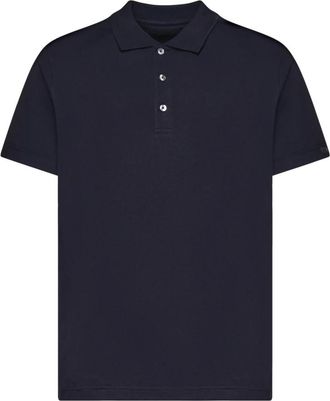 Fay Homme, Tops, Bleu, Taille: 3XL Polo en jersey de coton