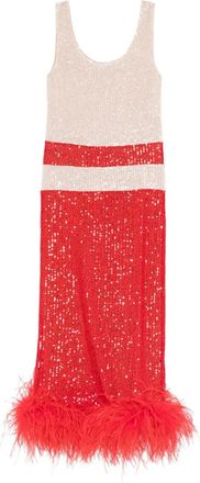 Atu Body Couture Midikleid mit Pailletten - Rot