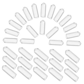 OSALADI 300 St&uuml;ck Gummikappen f&uuml;r Lochwandhaken 6mm Transparent Gummi Endkappen Schutzkappen f&uuml;r Supermarktregale und Haushaltswaren