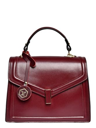 Luisa Vannini Weinfarbe Rindsledertasche