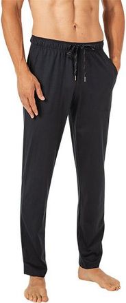 CALIDA Herren Pyjamahose blau Jersey-Baumwolle unifarben