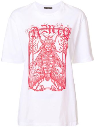 Alexander McQueen logo patch T-shirt - Blanc
