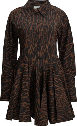 Ganni Robe courte Ganni L&eacute;opard