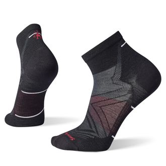 Smartwool Unisex Run Zero Cushion Ankle Socks, Schwarz, L EU
