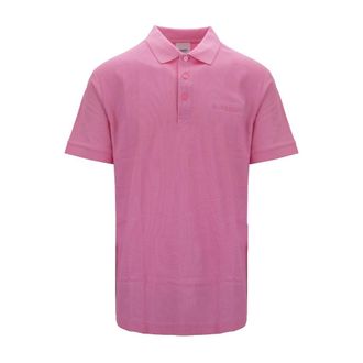 Burberry Klassisches Poloshirt aus Baumwolle mit kurzen &Auml;rmeln - - Tops - Herren - Rosa - M