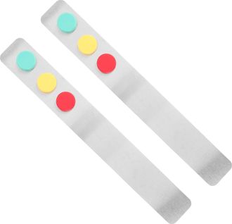 BESPORTBLE Metallstreifen mit Magnetfunktion 2 St&uuml;ck 375x50mm Selbstklebend Pinnwandleisten f&uuml;r B&uuml;ro Schule und Zuhause Minimalistischer Stil