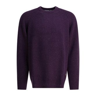 Carhartt Work in Progress Anglistic Sweater - Homme - Pulls - Violet - Taille: S