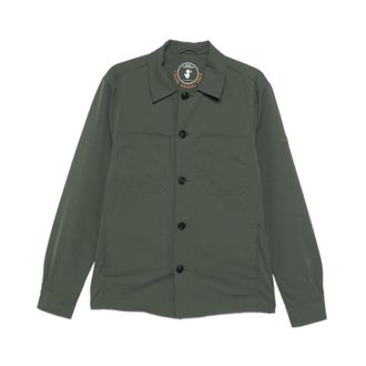 Save The Duck Homme, Chemises, Vert, Taille: L Basil Overshirt