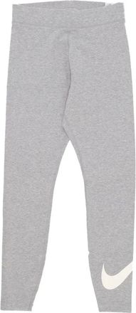 Nike High-Waist Swoosh Leggings - - Sport - Damen - Grau - XS