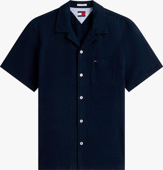 Tommy Hilfiger Polo &agrave; manches courtes en lin et coton