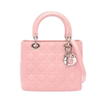 Dior Pre-owned Lady Dior Leder Handtasche - - Pre-owned - Damen - Rosa - ONE SIZE