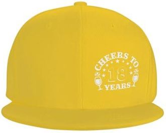 Generic &Agrave; La Sant&eacute; De Tes 18 Ans! Femme Homme Casquette De Baseball Anti-UV Strapback Cap Protection Solaire Chapeaux Pare-Soleil pour Camping Adulte Golf