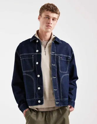 Tommy Jeans Ranch - Veste en jean - Bleu fonc&eacute; d&eacute;lav&eacute;