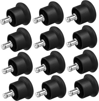 BESTONZON 12 St&uuml;ck Dicke Stuhlbefestigungsf&uuml;&szlig;e aus Gummi f&uuml;r B&uuml;rost&uuml;hle Ger&auml;uschd&auml;mpfende Ersatzf&uuml;&szlig;e f&uuml;r Glatte B&ouml;den Bodenschutz und Stabile Stuhlstopper f&uuml;r B
