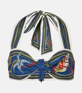Alemais Al&eacute;mais Brassi&egrave;re Cove imprim&eacute;e en lin