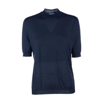 Bottega Veneta Stylisches TOP f&uuml;r Modebegeisterte - - Knitwear - Damen - Blau - XS