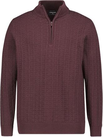 Strellson Herren Pullover braun Baumwolle unifarben