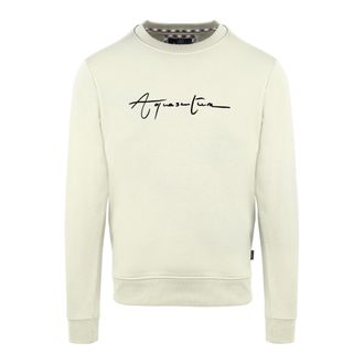 Aquascutum Sweatshirt f&uuml;r Herren, Rundhalsausschnitt, Regul&auml;r (Butterfarben)