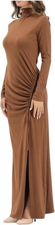Mar De Margaritas Femme, Robes, Brun, Taille: 36 FR Abito Lungo Stretch