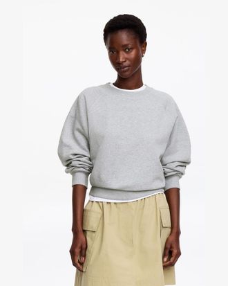 Arket Frottee-Sweatshirt -Grau