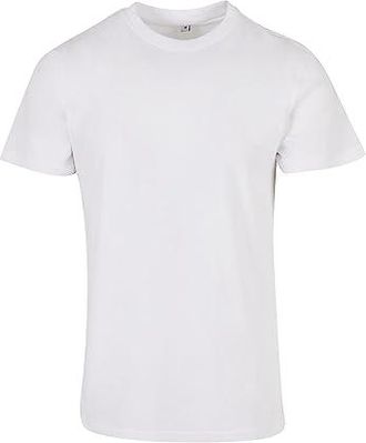 Build Your Brand Homme Basic Round Neck T-shirt T shirt, Blanc, 3XL EU