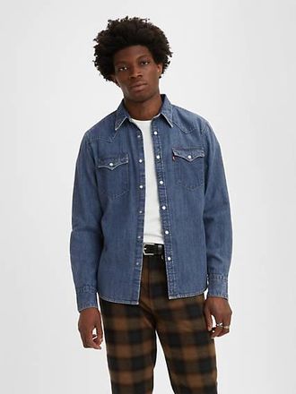 Levi's Chemise Barstow Western standard Bleu / Indigo Stonewash