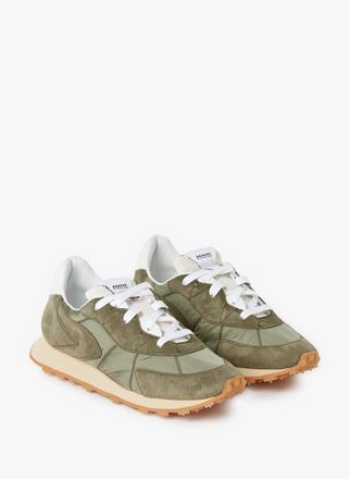 RUN OF Baskets en cuir m&eacute;lang&eacute;