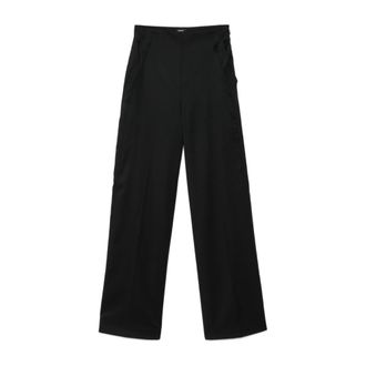Pinko L&auml;ssige schwarze Wollhose - - Trousers - Damen - Schwarzk - 2XL