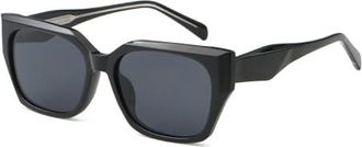 Generic Lunettes De Soleil Tendance &Agrave; Grande Monture For Hommes Et Femmes, Conduite En Plein Air, F&ecirc;te, Vacances(Black)