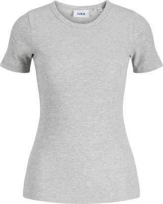 Jack & Jones Jxfrankie STR Ss Rib Tee JRS Noos