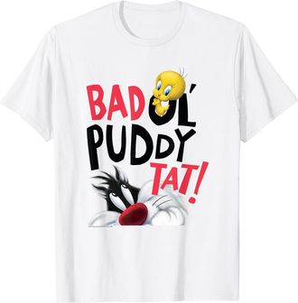 Looney Tunes Sylvester and Tweety Bad ol Puddy T-Shirt