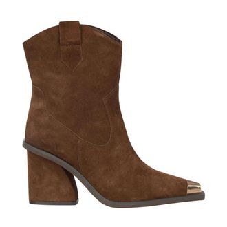 Alma En Pena Bootie metallisches Detailtextur - - Shoes - Damen - Braun - 41 EU