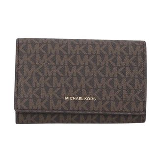 Michael Kors Portefeuille Jet Set Grand Logo Signature - Femme - Accessoires - Brun - Taille: ONE Size