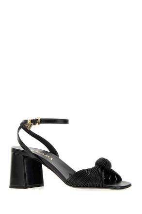 Prada Womens Sandal Black Ovine Leather