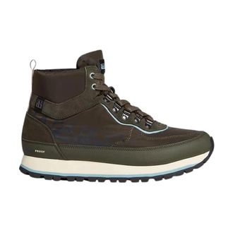 Napapijri Gr&uuml;ne Leder City Stiefel Hoch - - Shoes - Herren - Gr&uuml;n - 42 EU