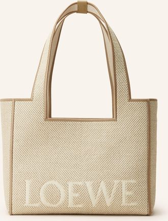 Loewe Schultertasche Medium weiss