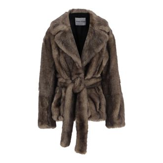 Stand Studio Stand Studio - Manteau Cocoon Camille - Femme - Vestes - Brun - Taille: 34 FR