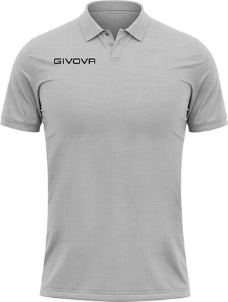 Givova polo sommer, grau melange klar, 3XL