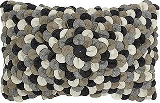 Riva Paoletti Riva Paoletti Petals C/CASE 30X50 Grey, Wolle Polyester, Grau, 30x50cm