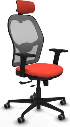 Piqueras y Crespo Ergonomischer Stuhl mit Lendenwirbelst&uuml;tze mit 2D-Armlehnen und h&ouml;henverstellbarem Kopfteil, ausgestattet mit Syncro/Traslack und eingespritztem Schau