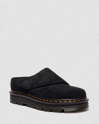 Dr. Martens Zebzag Anywair Wildleder Mules in Schwarz, Gr&ouml;&szlig;e: 36